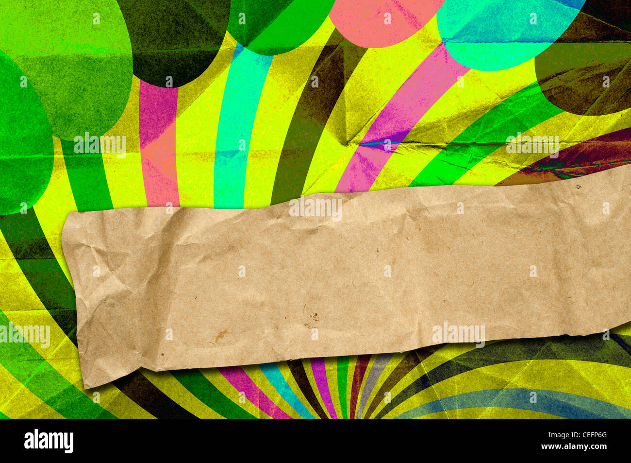 Decorative retro background paper and ornaments. Style 80s multi colors ...
