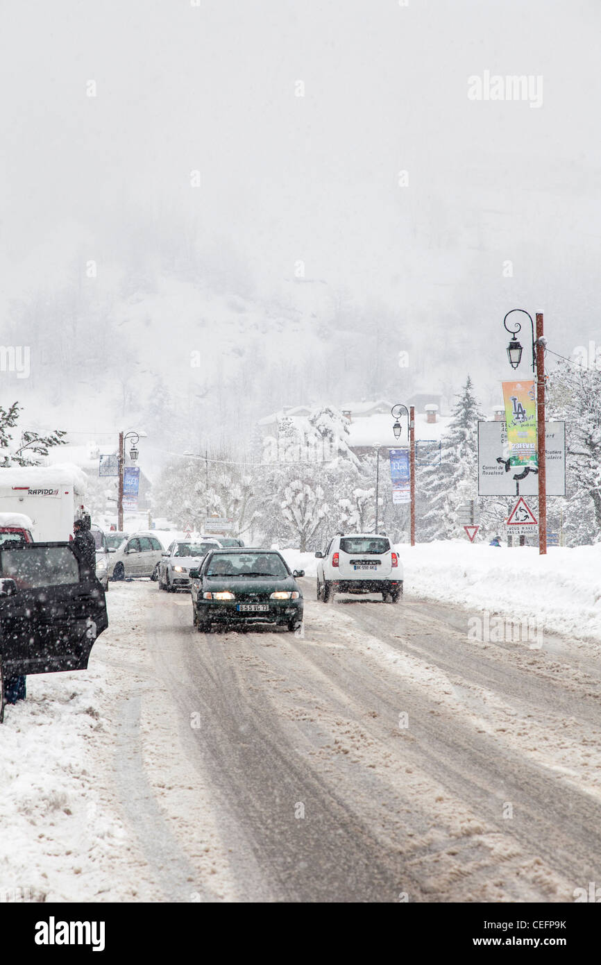 Bad road conditions hi-res stock photography and images - Alamy