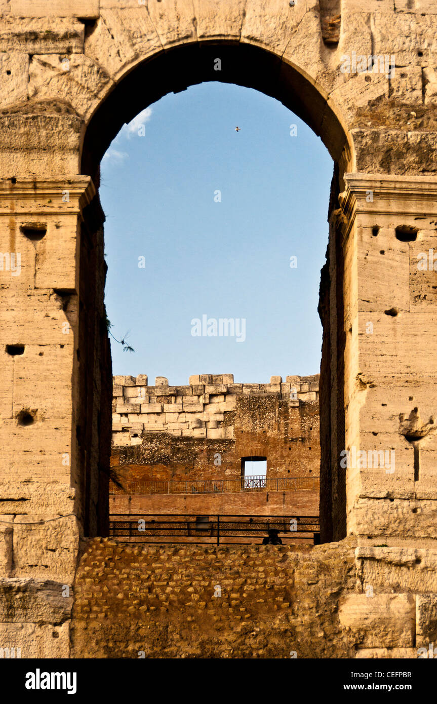 Arcade at Rome ancient, Italy Stock Photo - Alamy