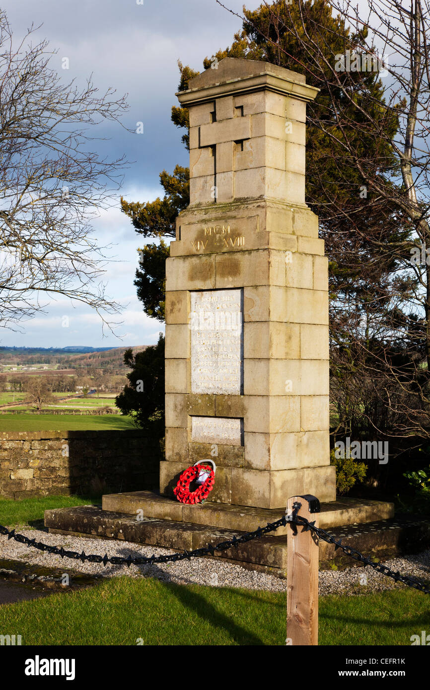 War Memorial at East Witton North Yorkshire England Stock Photo - Alamy