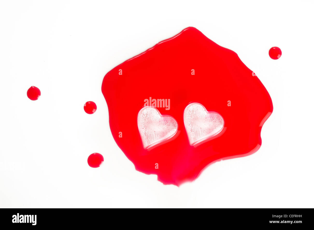 Red transparent heart in Cut Out Stock Images & Pictures - Alamy