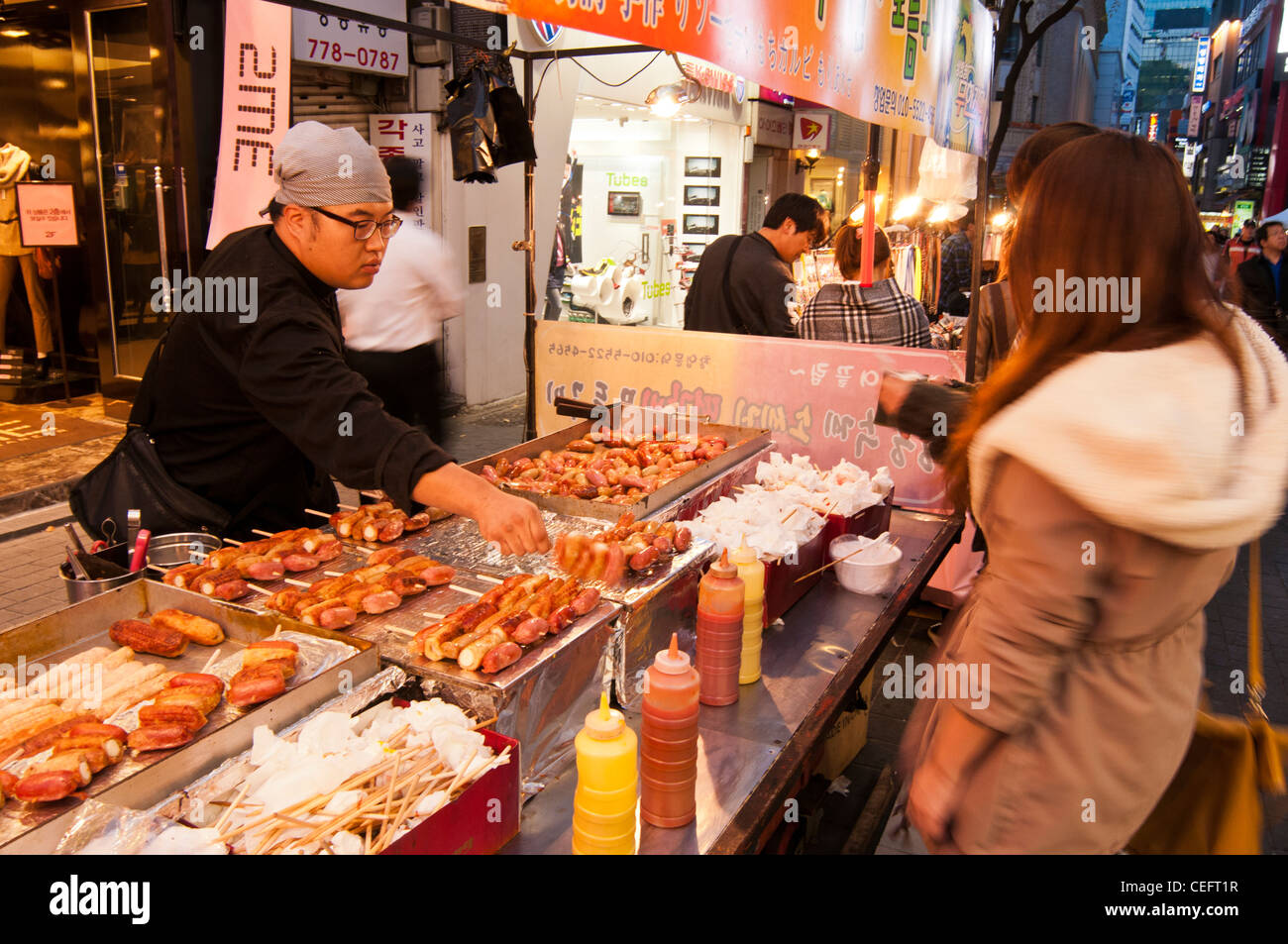Hotdog Seller High Resolution Stock Photography and Images - Alamy