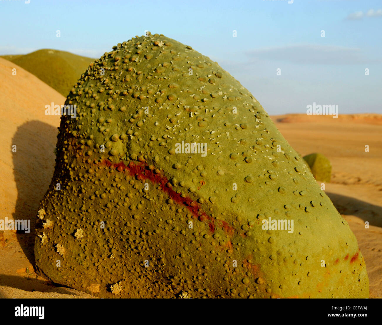Geological formations in the Sahara desert (western desert of Egypt ...