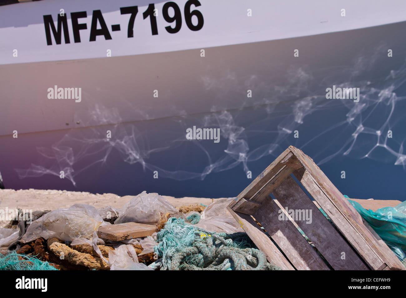 Red fishing crates hi-res stock photography and images - Alamy