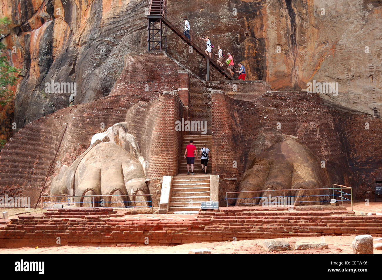 The Sigiriya (Lion's rock) is an ancient rock fortress and palace ruins ...