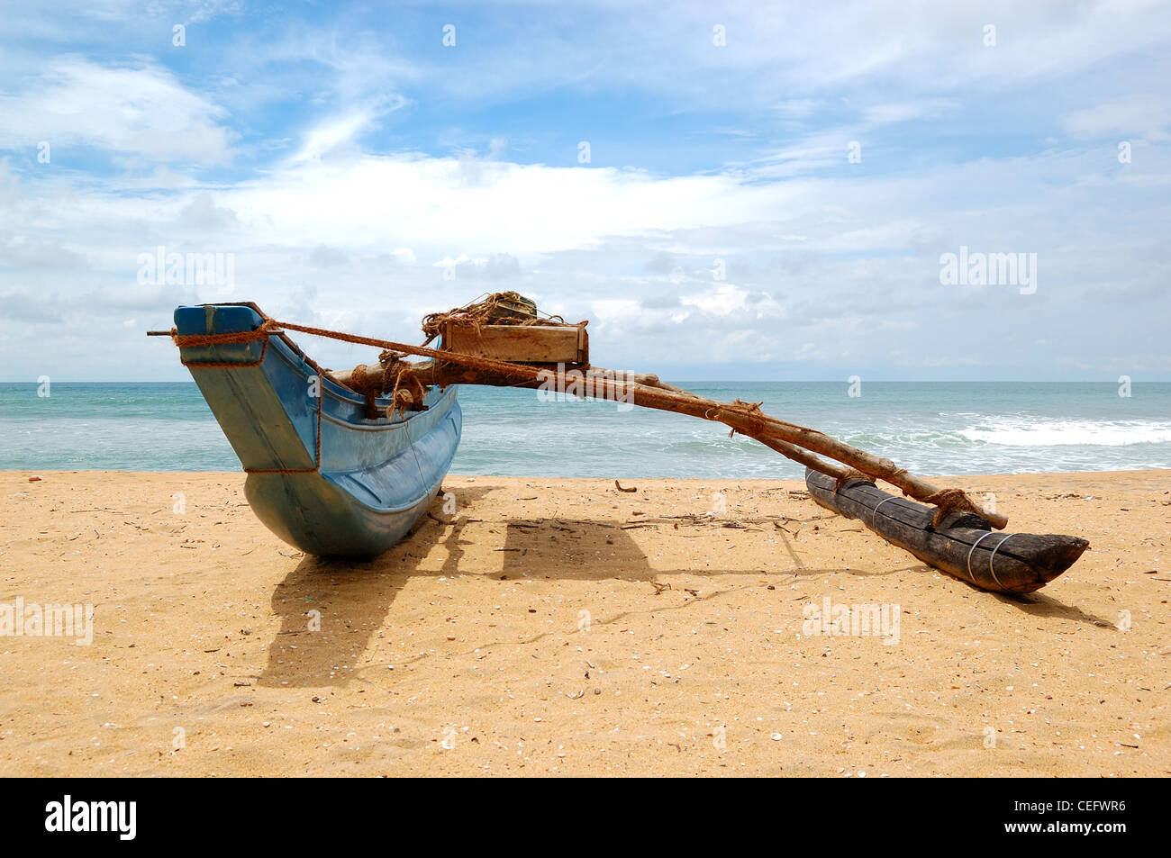 The traditional Sri Lanka's boat for fishing Stock Photo - Alamy
