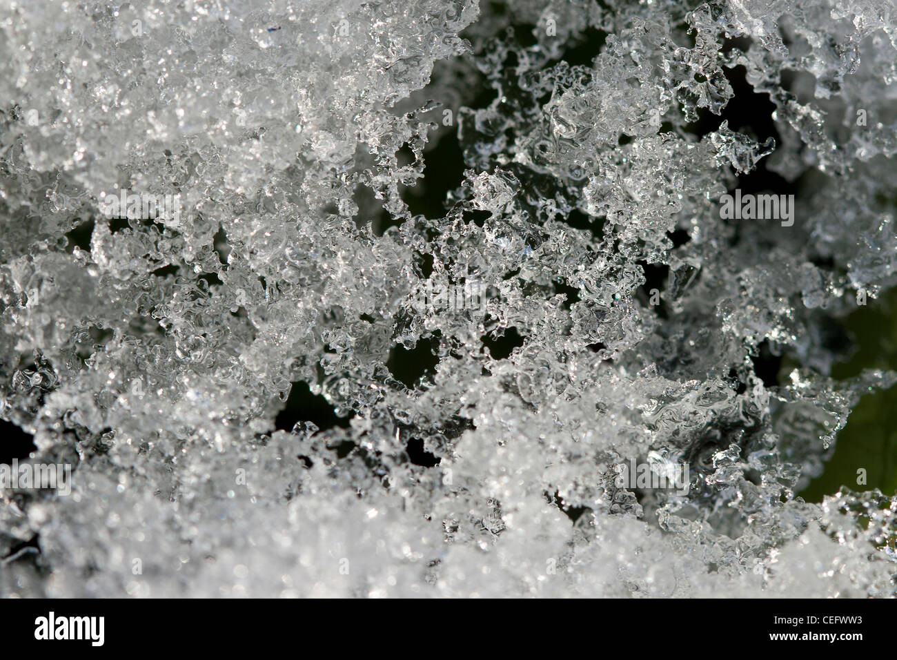 A macro photograph of snow Stock Photo - Alamy