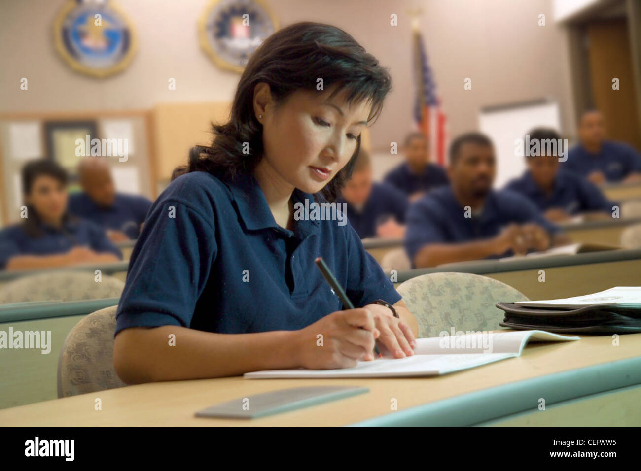 FBI agent in class Stock Photo - Alamy