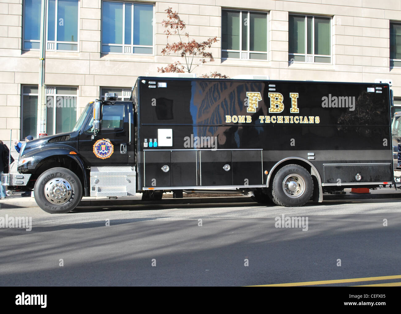 The bomb technicians' vehicle, used by military and police forces, is ...