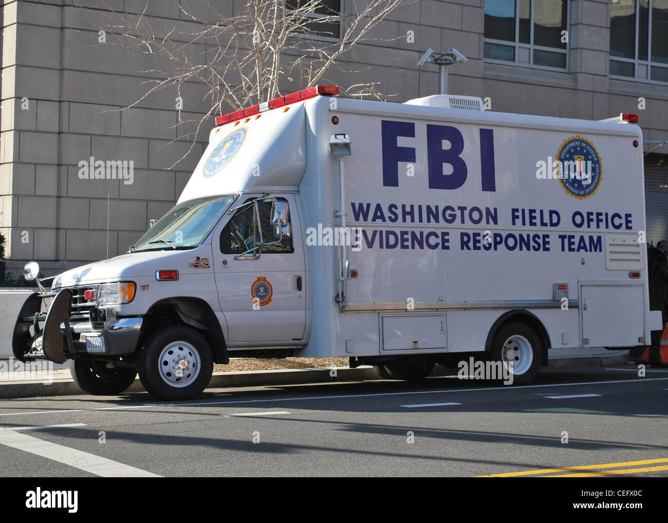 An FBI Evidence Response Team vehicle, used for transporting forensic ...