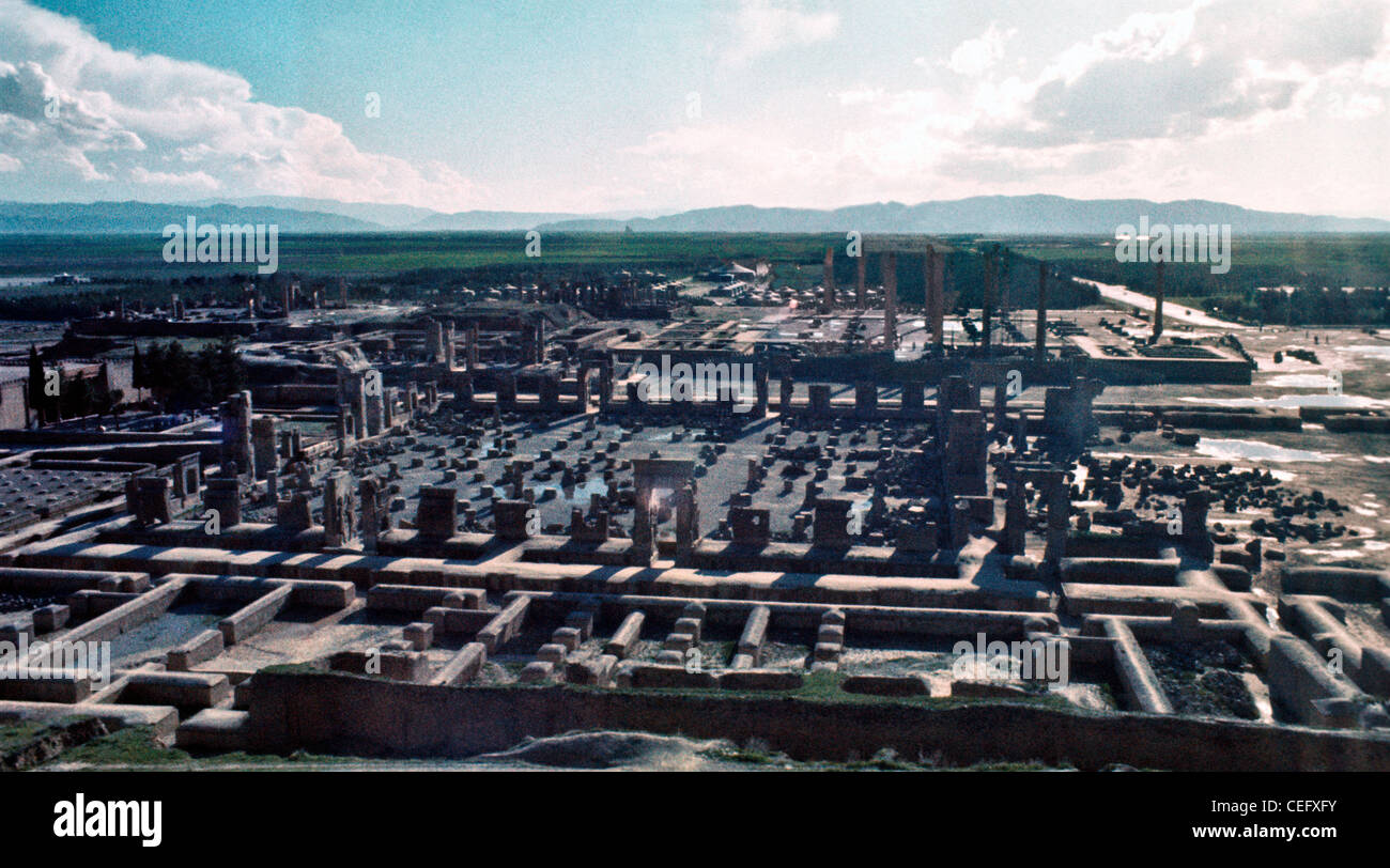IRAN, PERSEPOLIS: Persepolis with tents for the 2500 anniversary ...