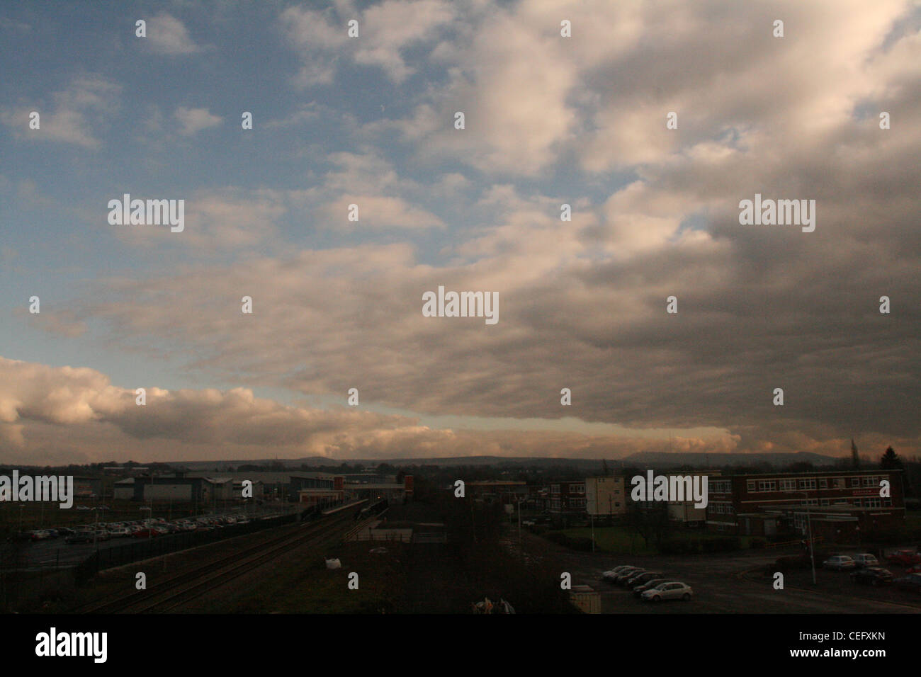 clowds over chorly Stock Photo - Alamy