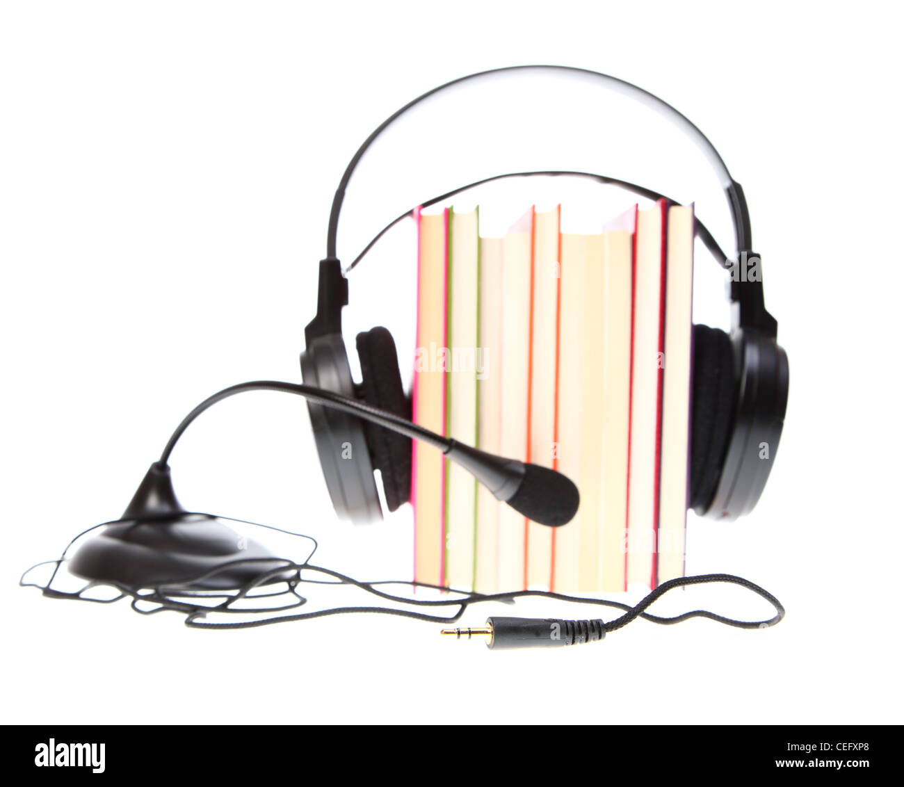 Books microphone hi-res stock photography and images - Alamy