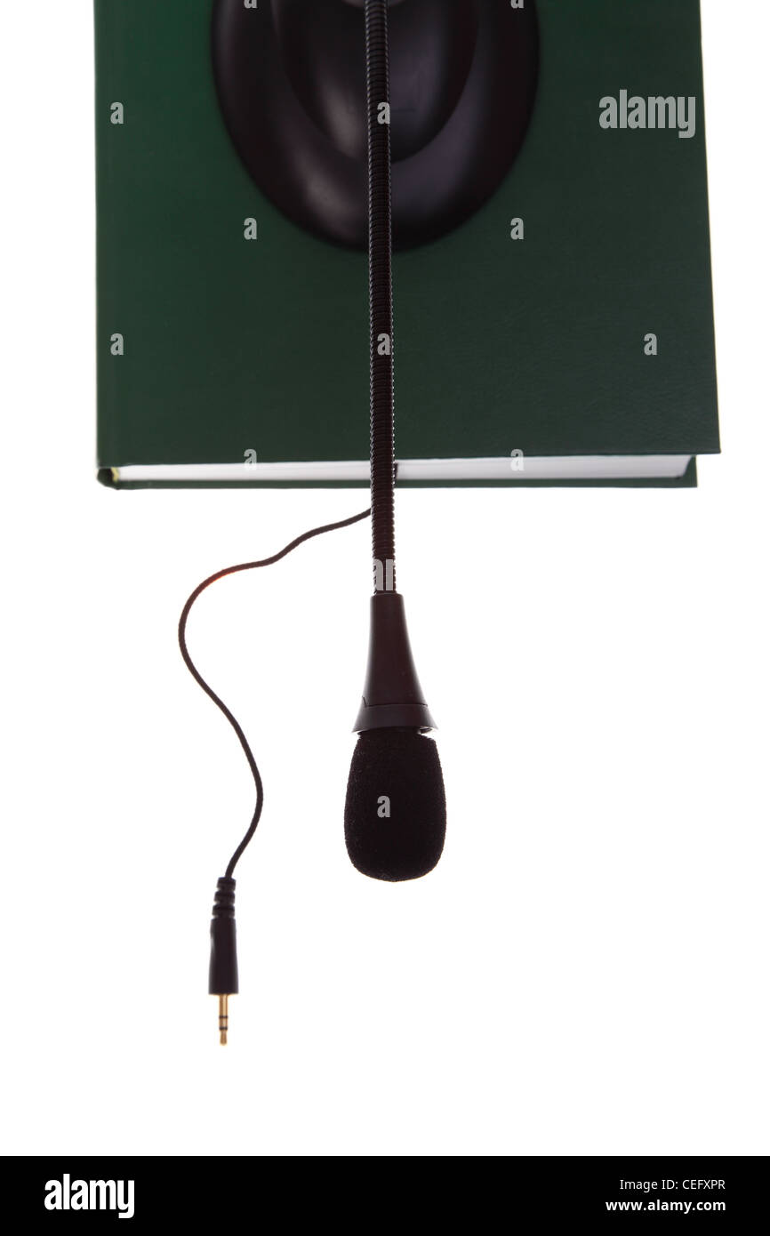 Books microphone hi-res stock photography and images - Alamy