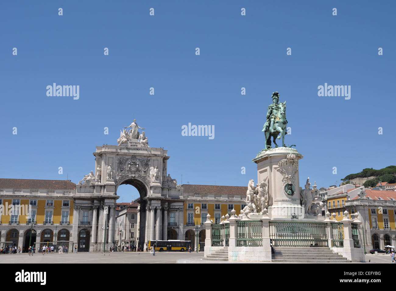 Commerce Square in Lisbon Stock Photo - Alamy