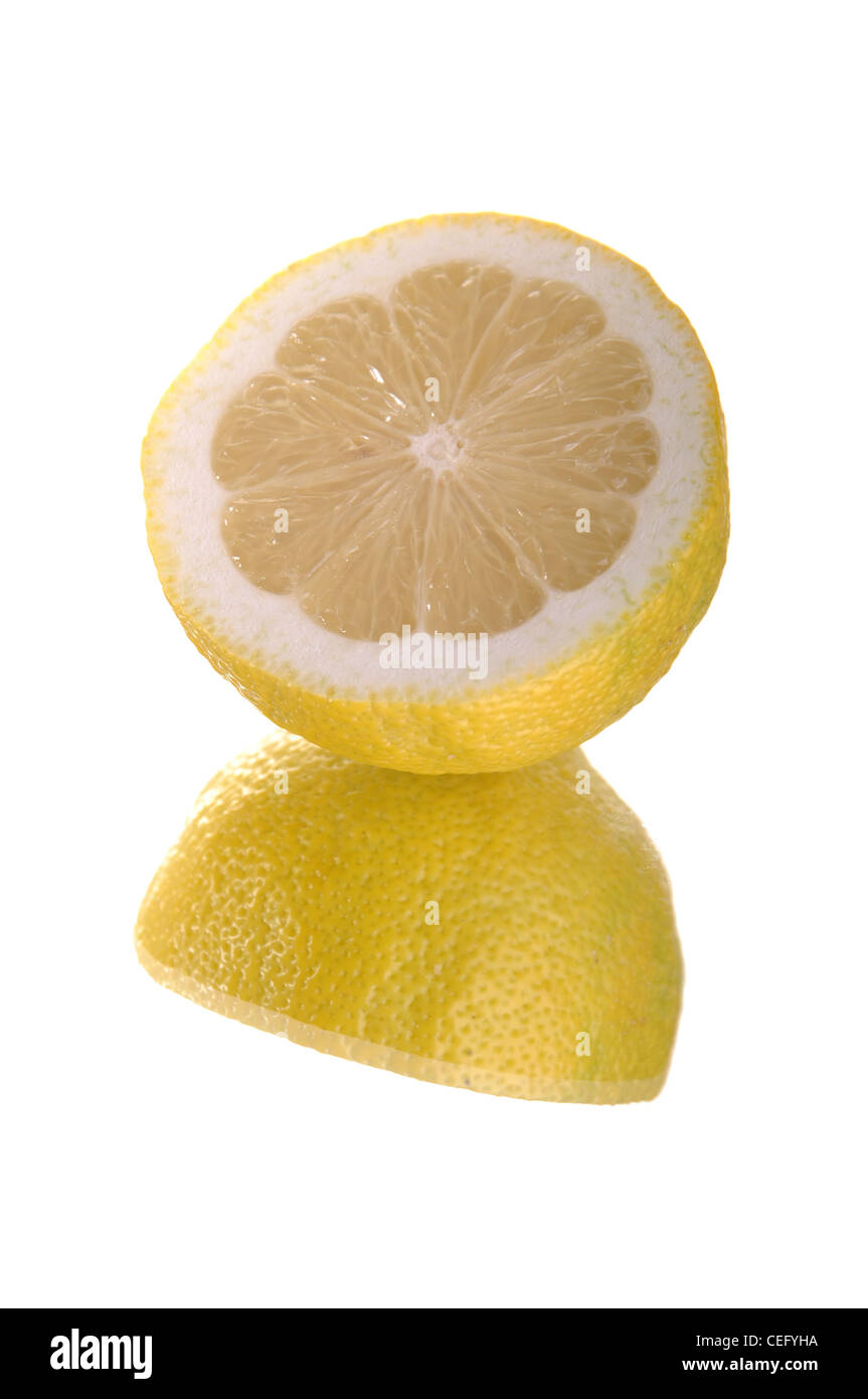 Lemon slice vertical Cut Out Stock Images & Pictures - Alamy
