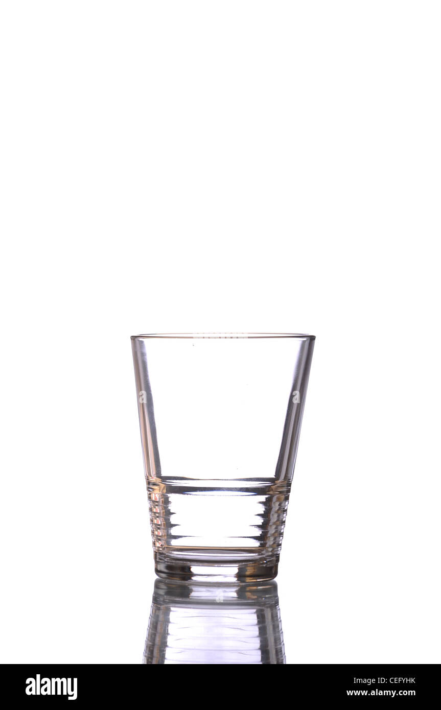 empty glass isolated on a white background Stock Photo - Alamy