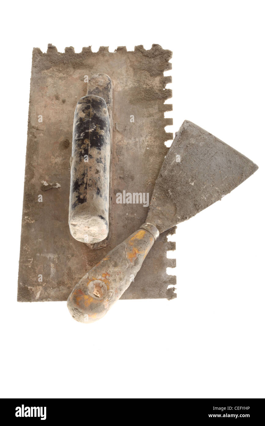 rusty dirty scraper isolated on white background Stock Photo - Alamy