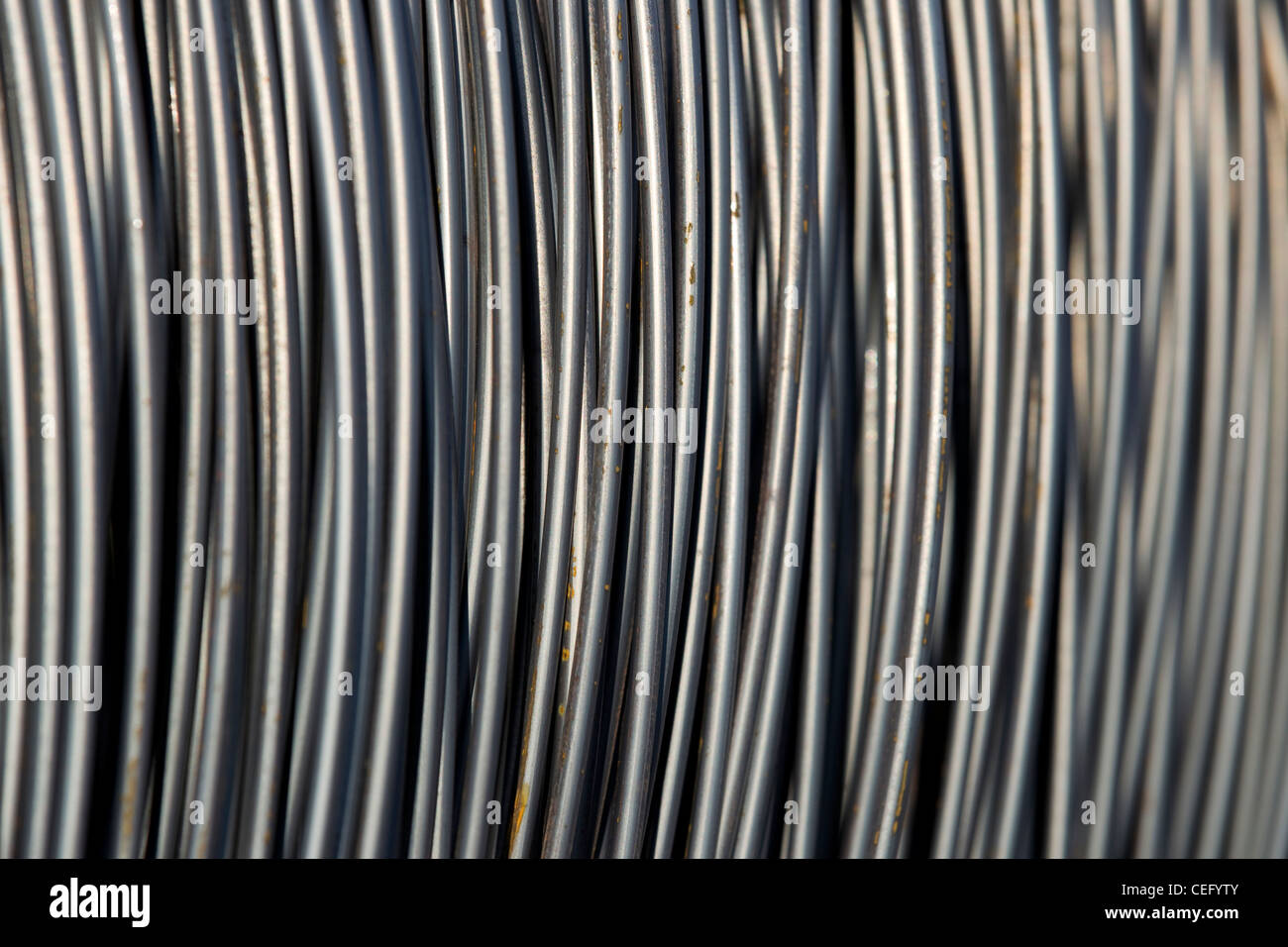 Detail shot of a wrapped and flexible cable wire Stock Photo - Alamy