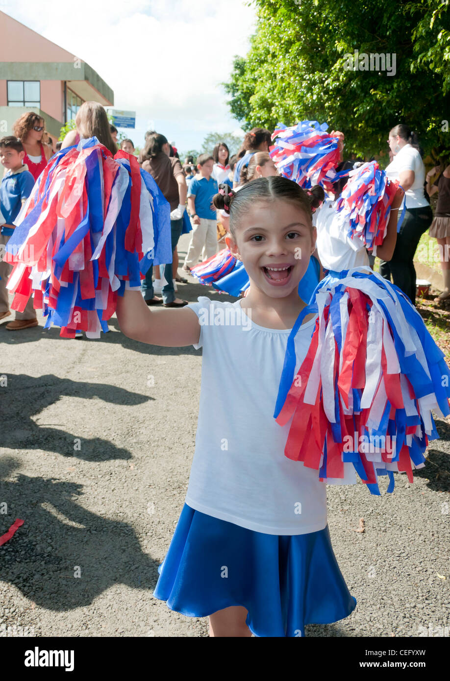 Independence day parade Costa Rica Central Valley Stock Photo - Alamy