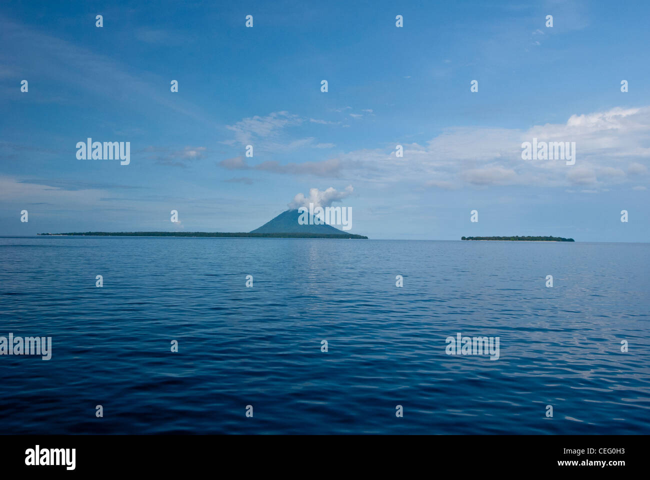 A view of the Bunaken Marine Park in North Sulawesi Indonesia. This ...