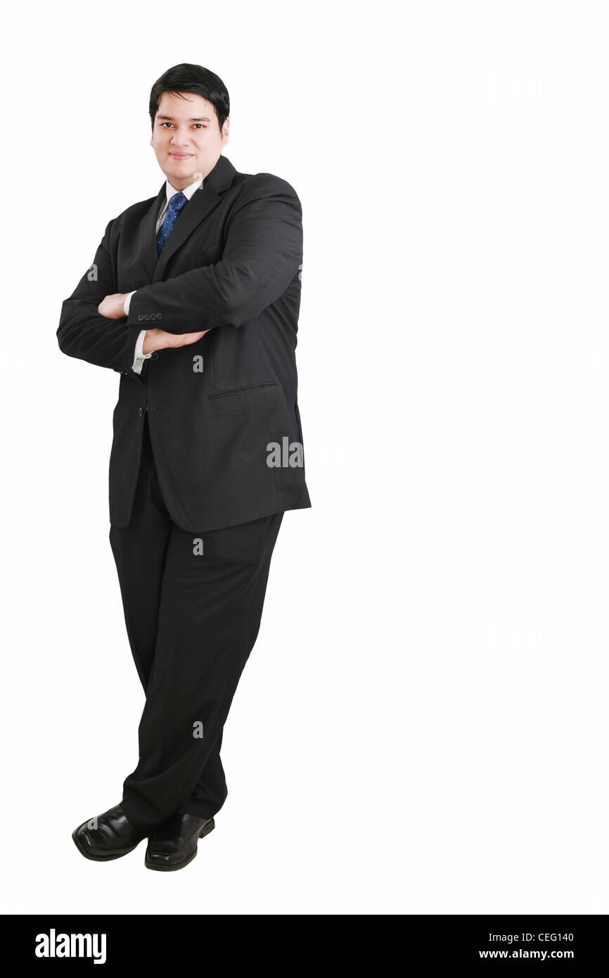 young business man full body isolated on white background Stock Photo ...