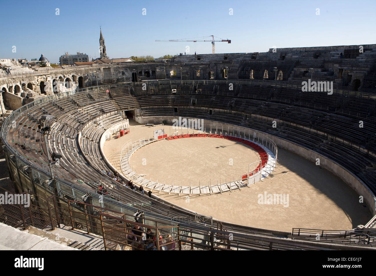 Nimes Arena, Roman Arena in the centre of Nimes, France Stock Photo - Alamy