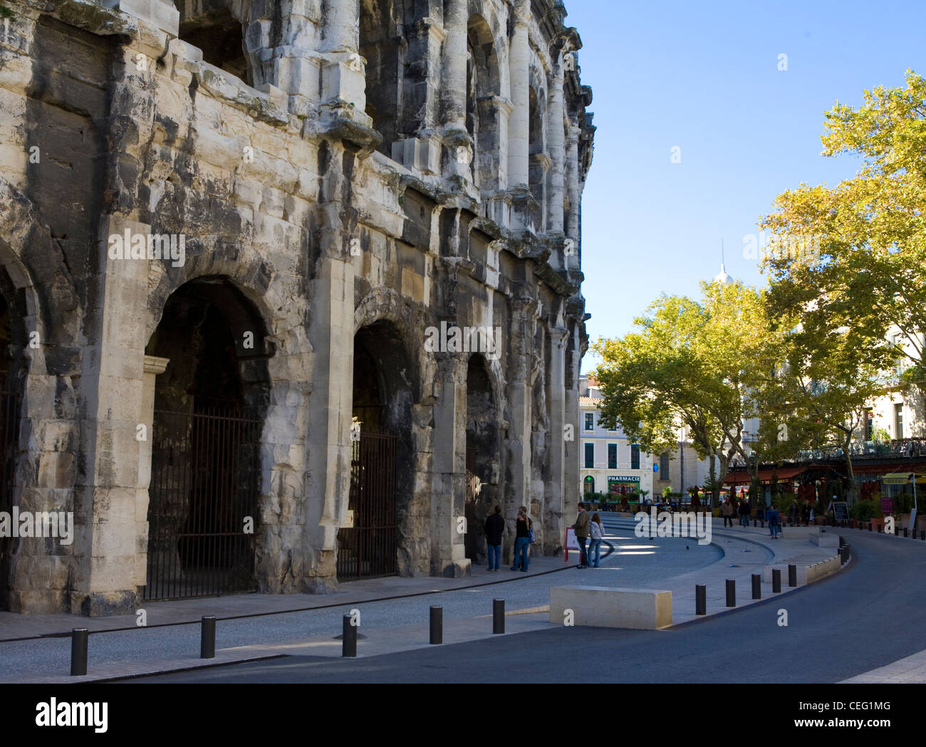 Nimes Arena, Roman Arena in the centre of Nimes, France Stock Photo - Alamy