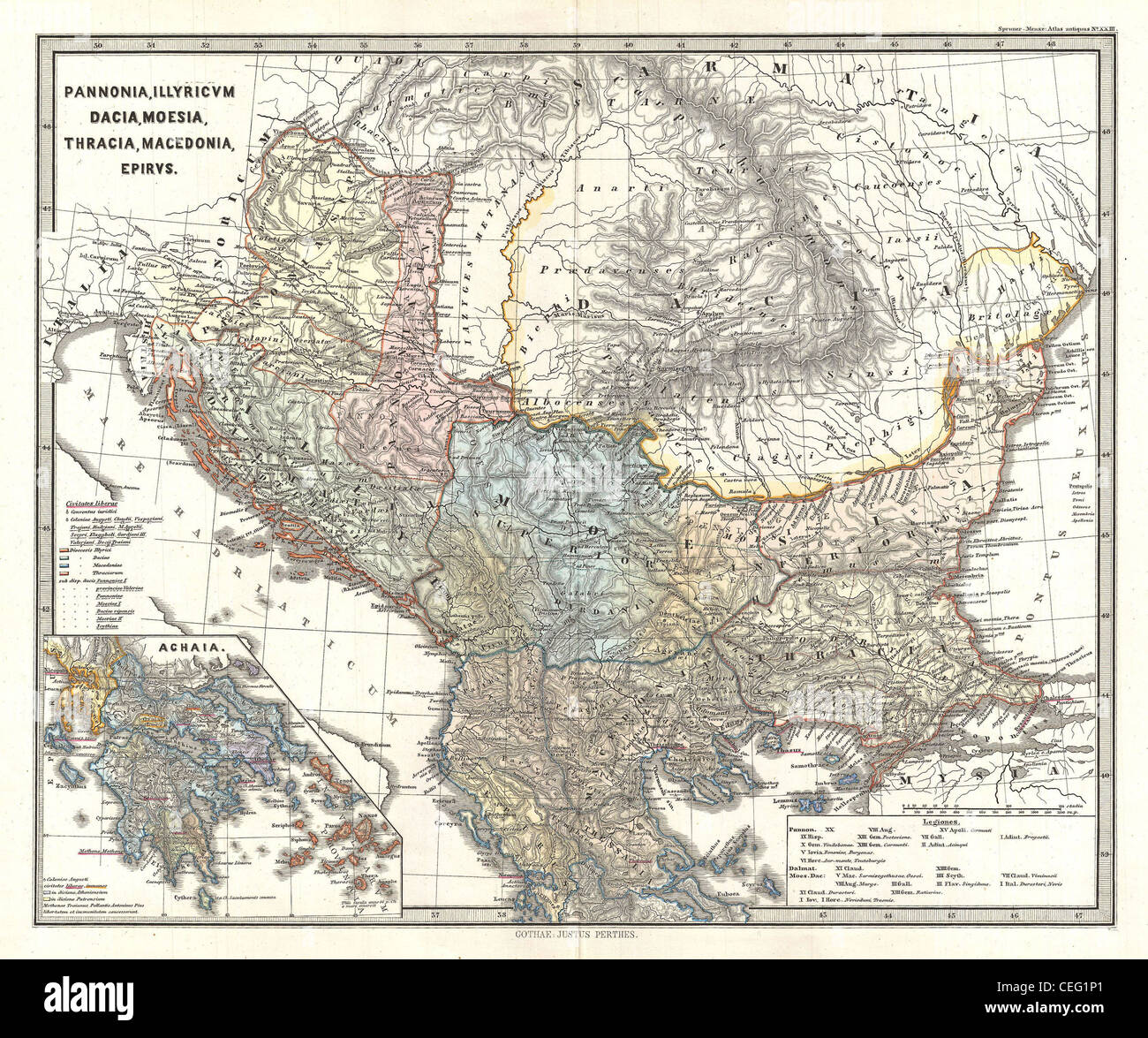 Balkans map hi-res stock photography and images - Alamy