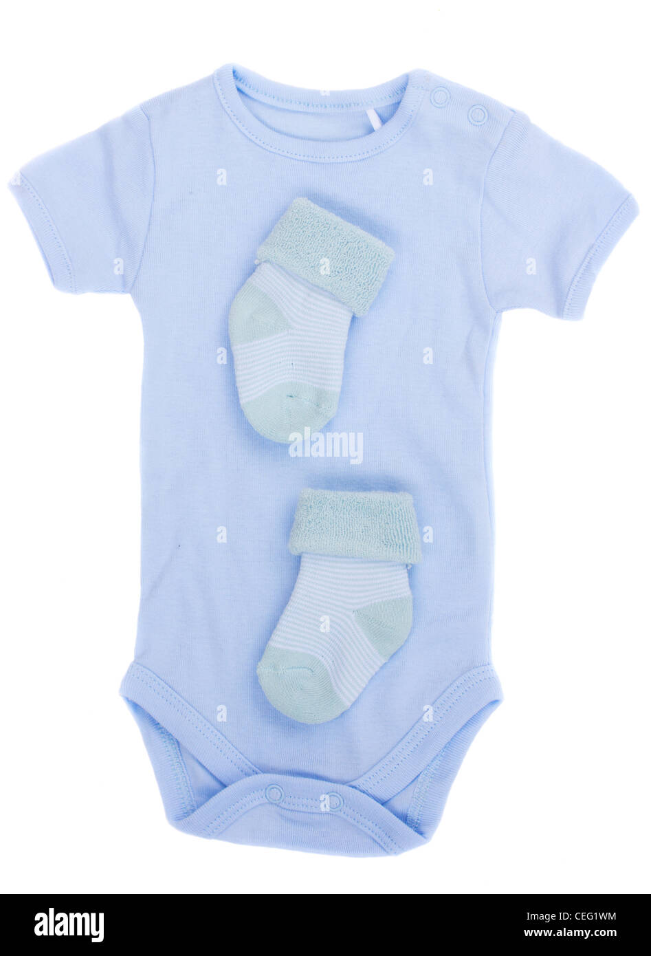 blue baby clothes Stock Photo - Alamy