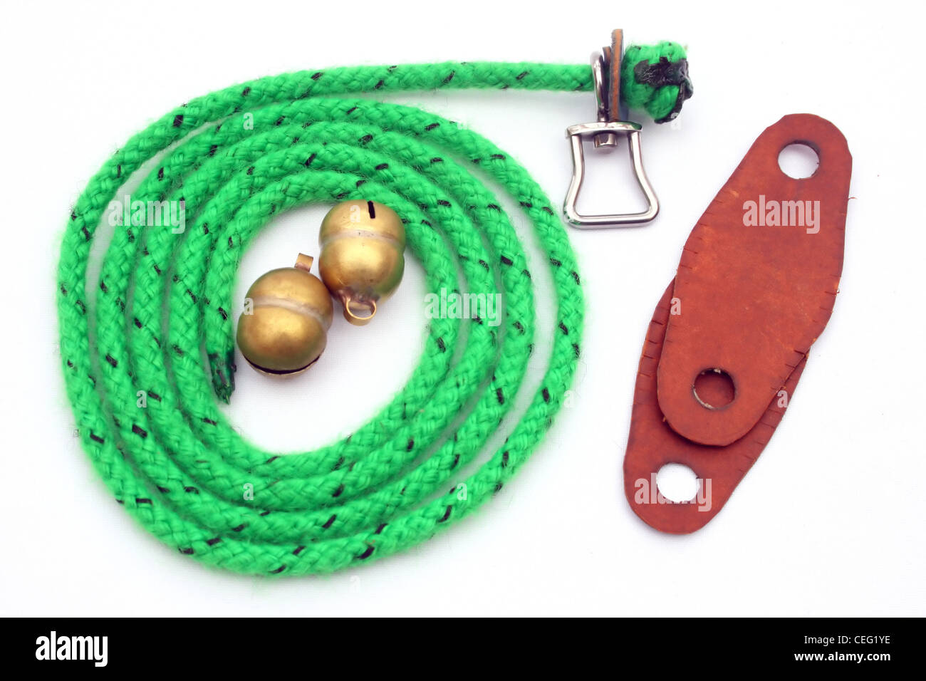 Items of falconry equipment on a plain background Stock Photo - Alamy