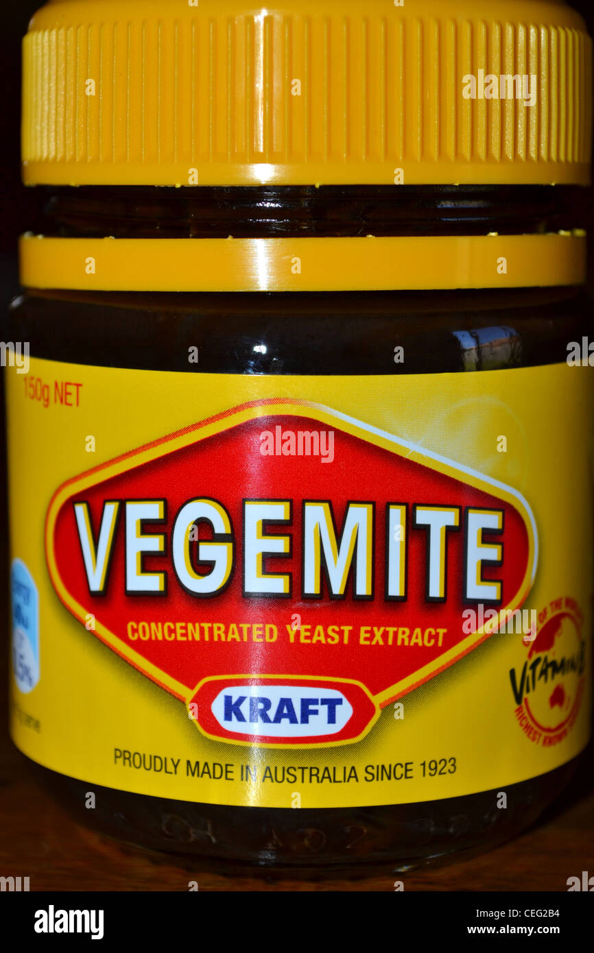 Jar of vegemite Stock Photo - Alamy