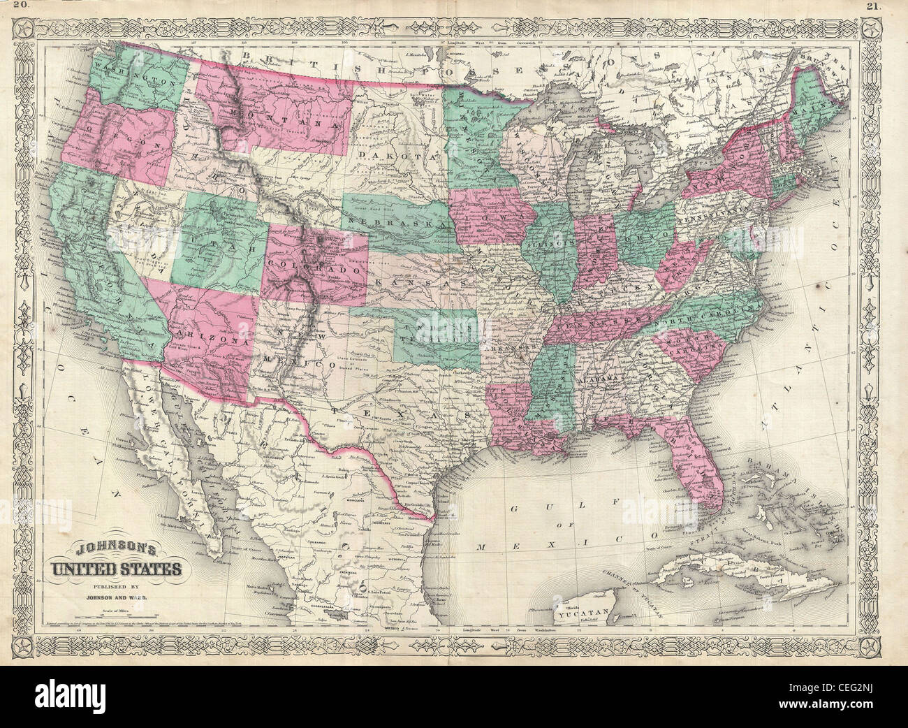 United states map hi-res stock photography and images - Alamy