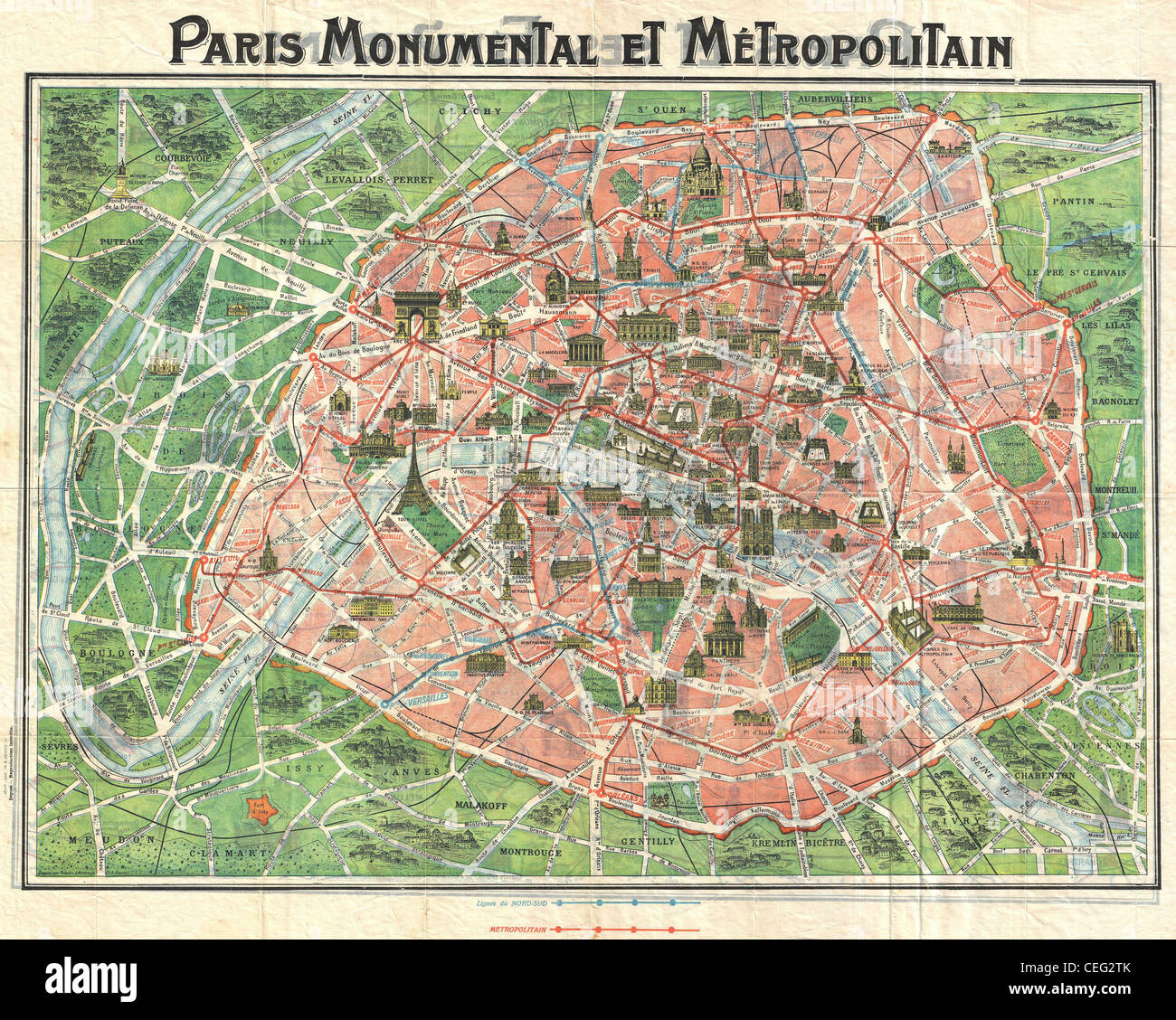 Paris map hi-res stock photography and images - Alamy