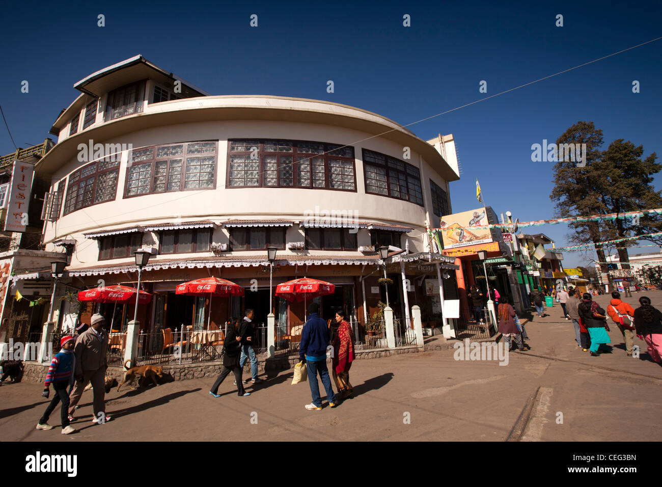 India, West Bengal, Darjeeling, Chowrasta, the Fiesta Restaurant Stock ...