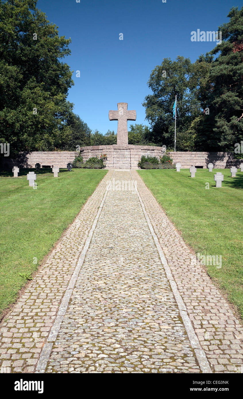 Central path leading to the main memorial cross in the German ...