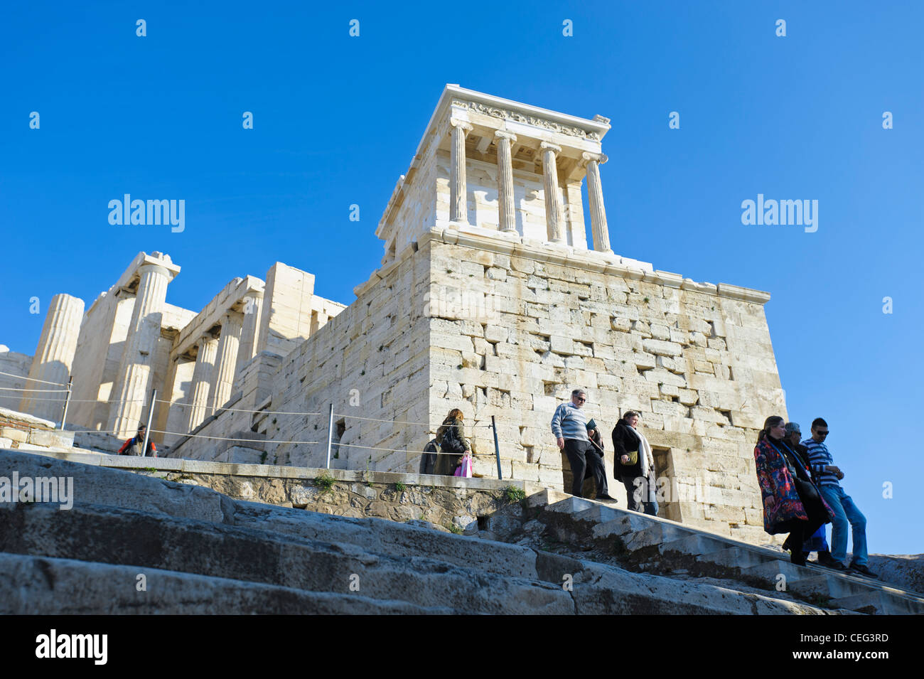 Temple of Athena Nike, the Acropolis, Athens, Greece, Europe Stock ...