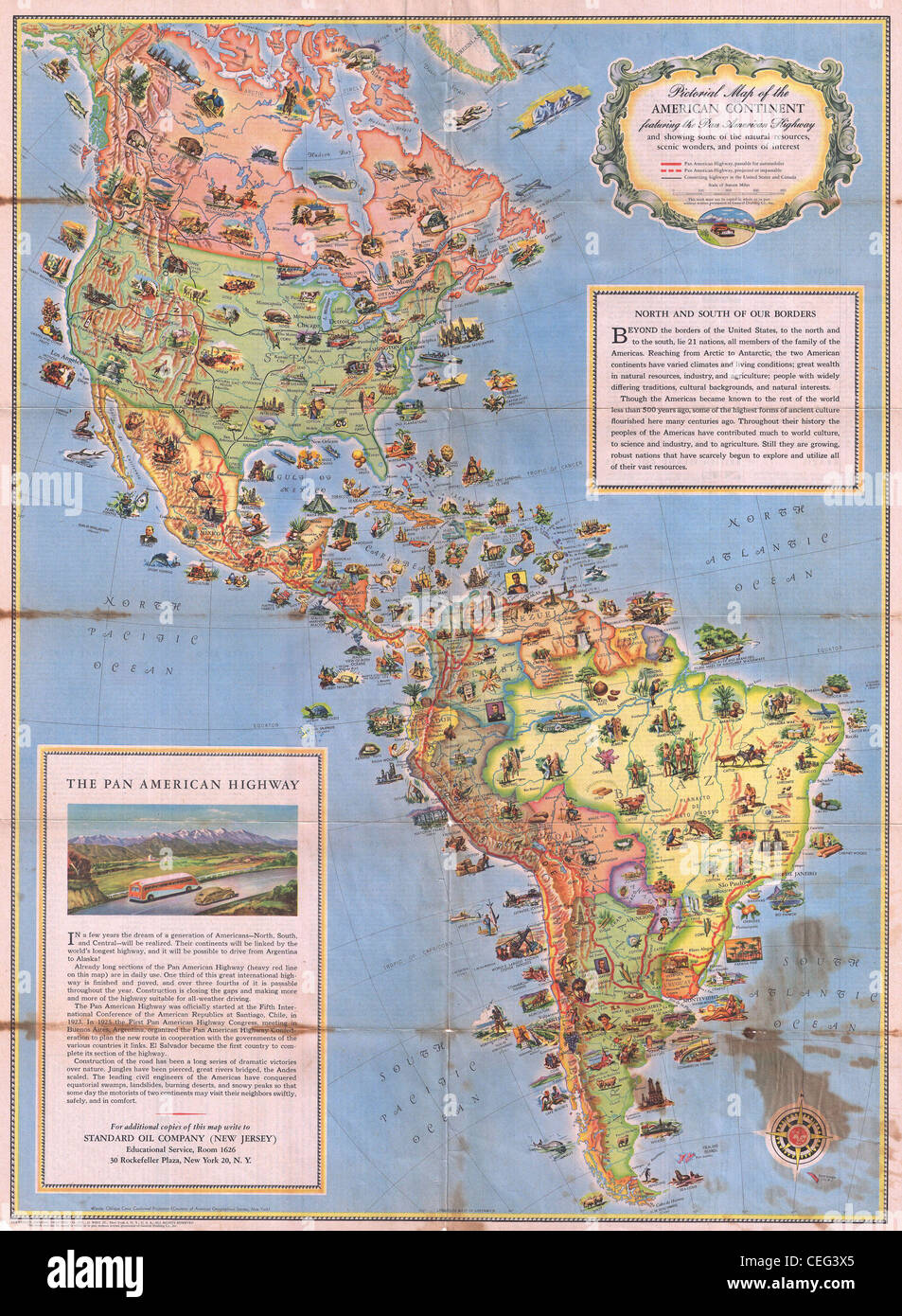 Pictorial map hi-res stock photography and images - Alamy