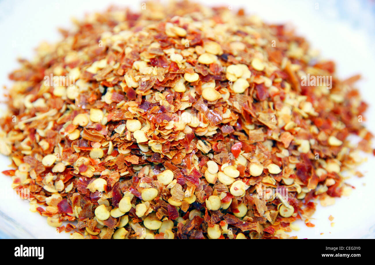 Crushed Red Pepper Stock Photo - Alamy