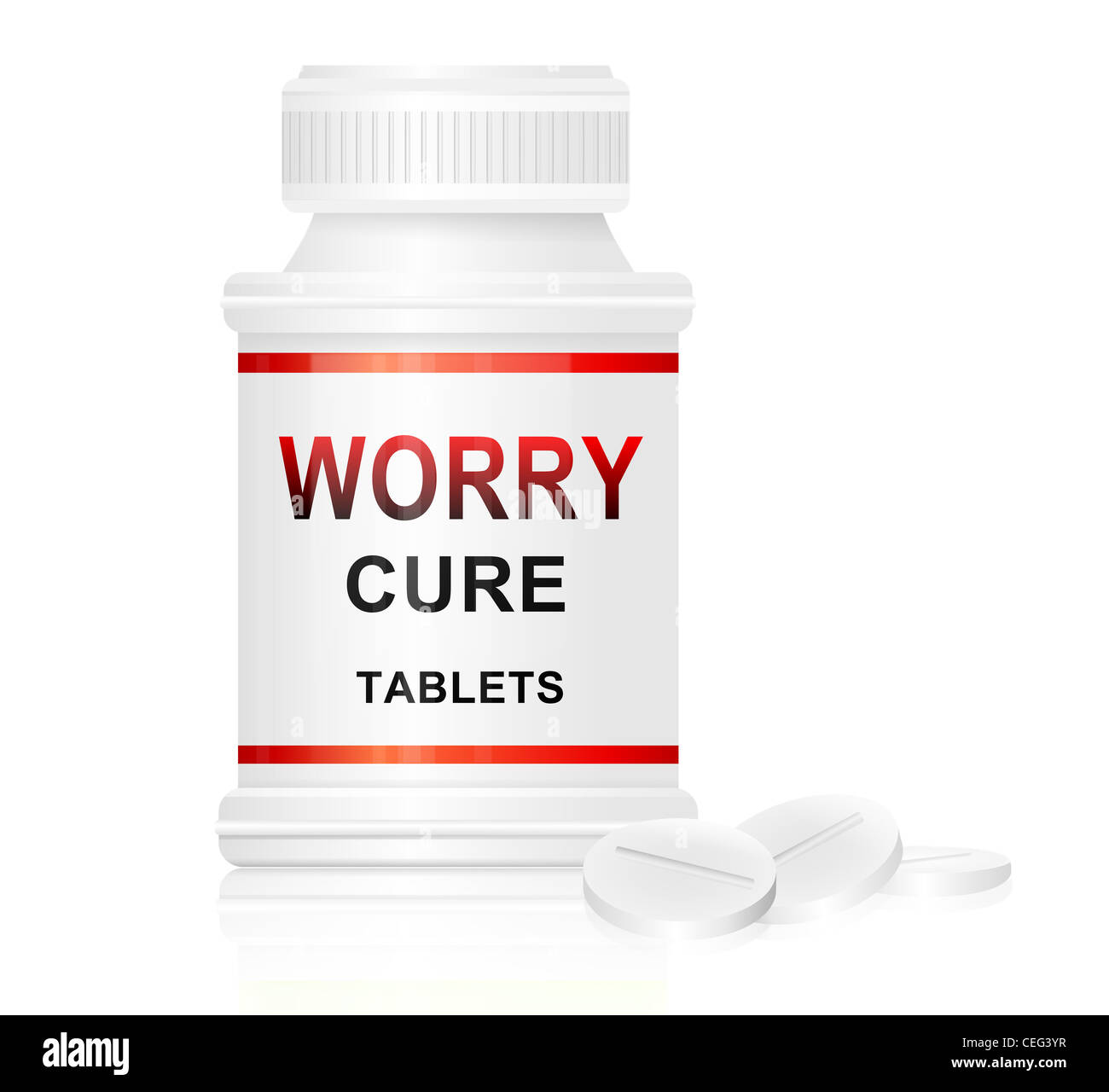 Worry cure tablets Stock Photo - Alamy