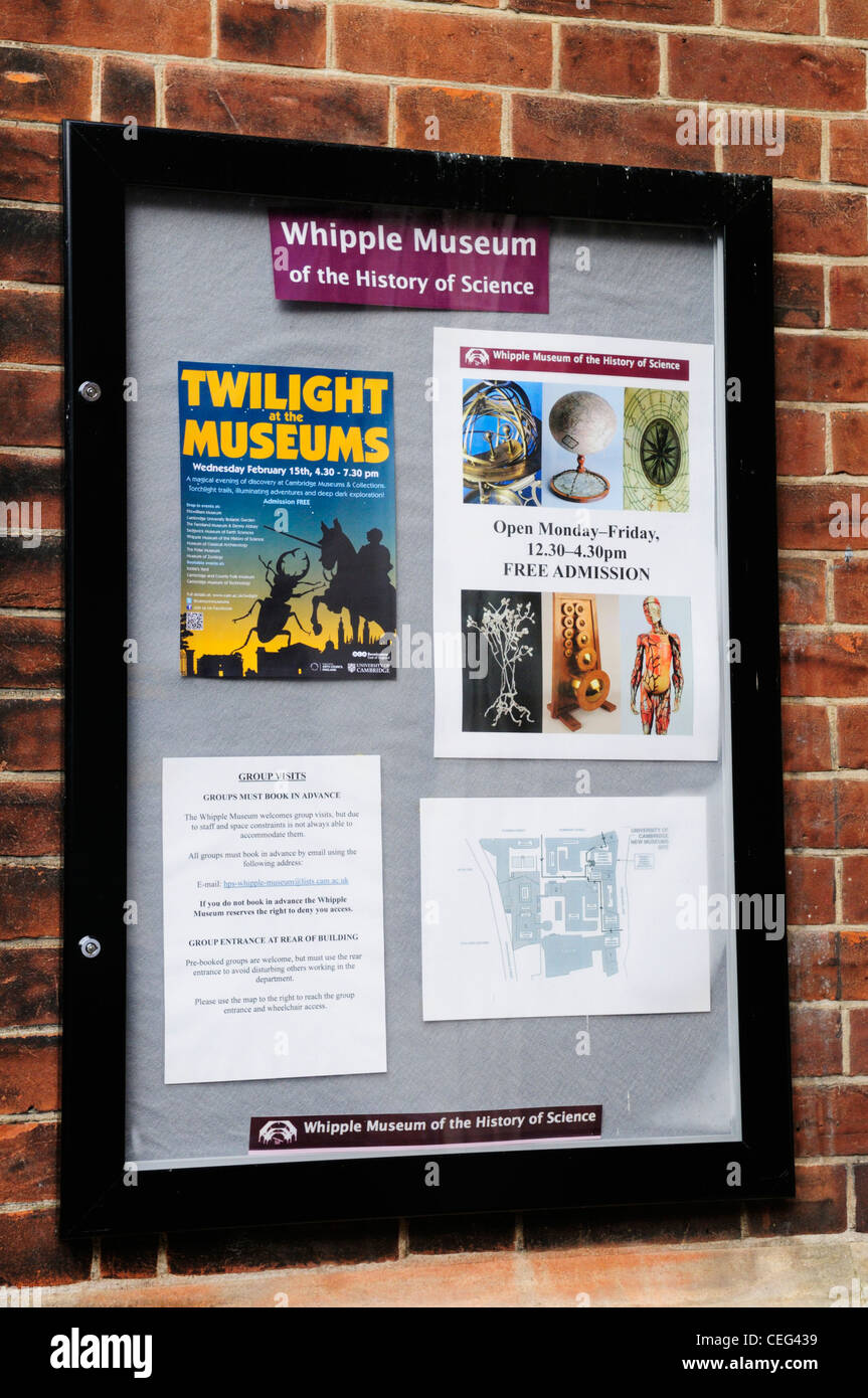 Whipple Museum of The History of Science Sign, Free School Lane ...