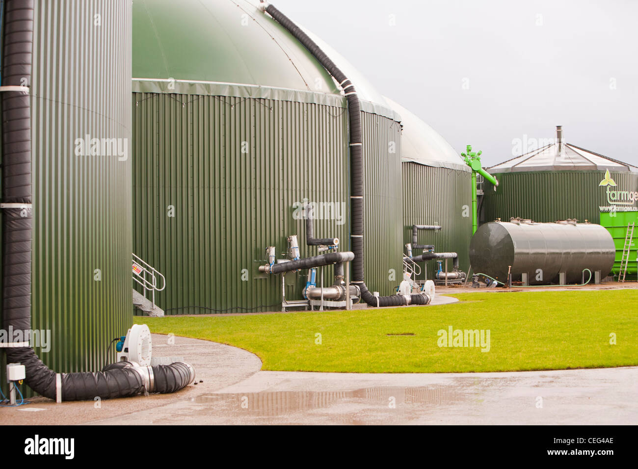 The Farmgen anaerobic bio digestor at Dryholme Farm near Silloth ...