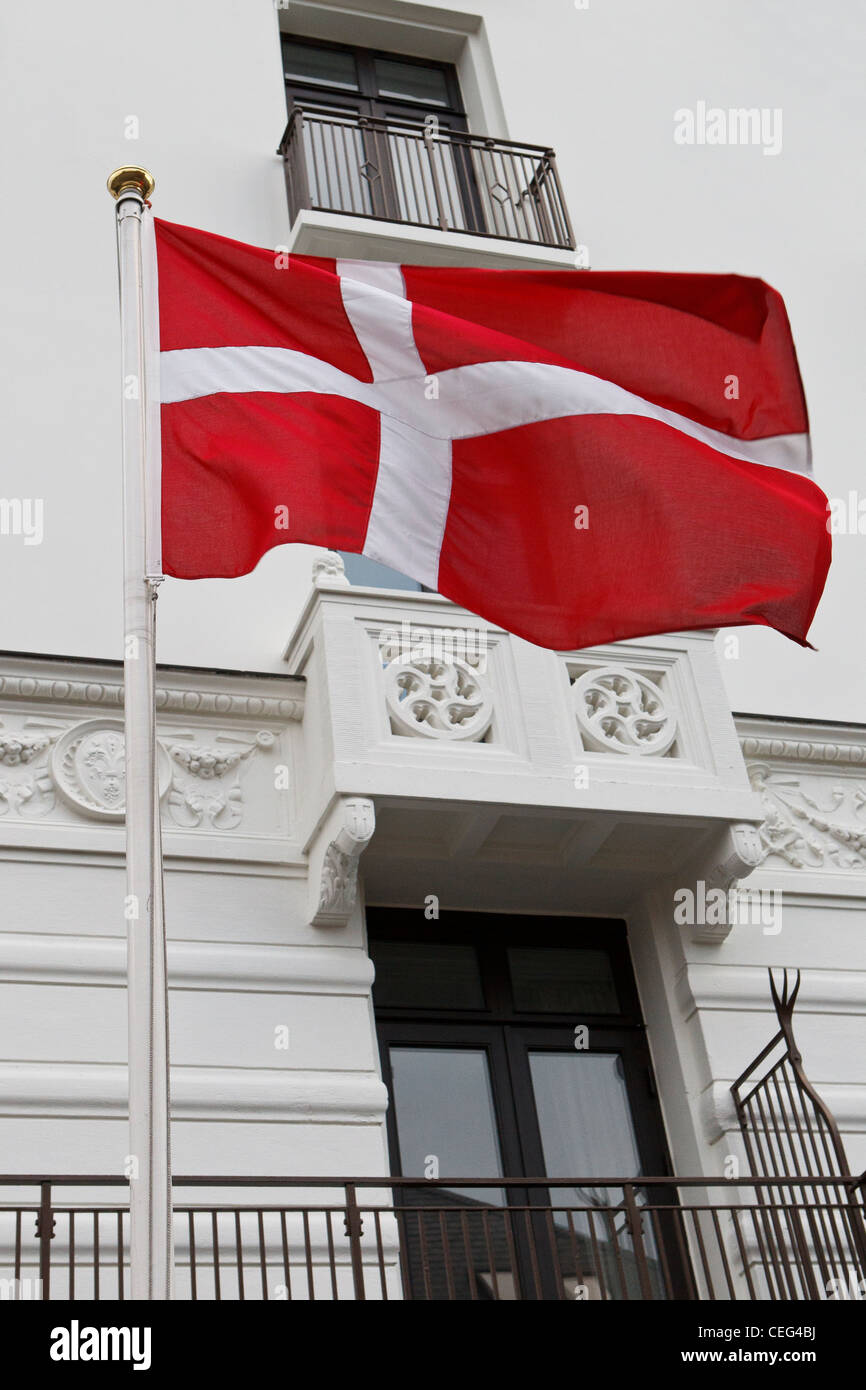 danish flag denmark Stock Photo - Alamy