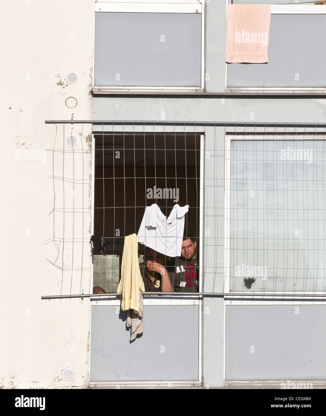 Man and prison window hi-res stock photography and images - Alamy
