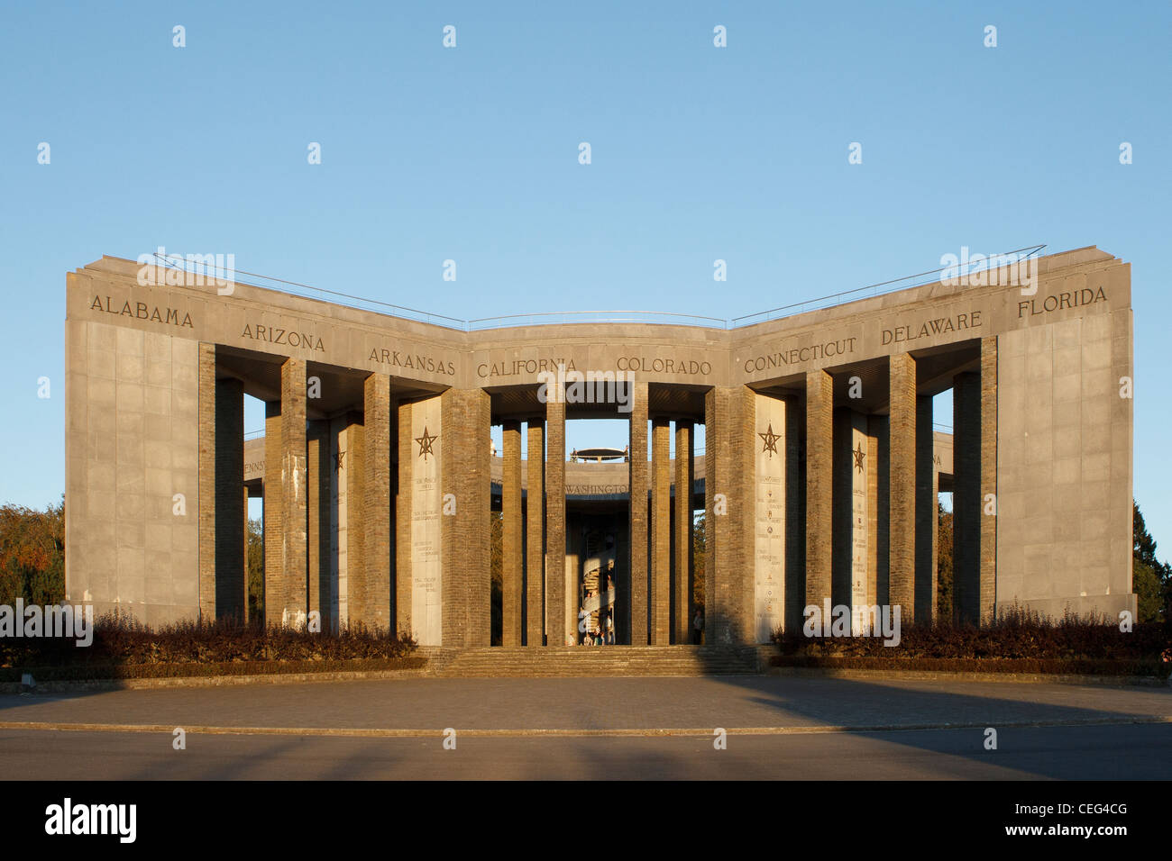 "Mardasson" American monument in Bastogne Stock Photo - Alamy