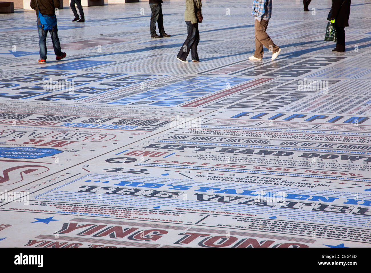 Comedy Carpet On Blackpool Promenade High Resolution Stock Photography ...