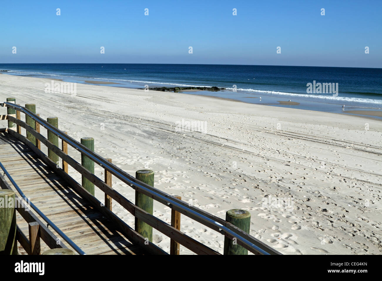 A view of the beach in Lavalette, New Jersey, USA Stock Photo - Alamy