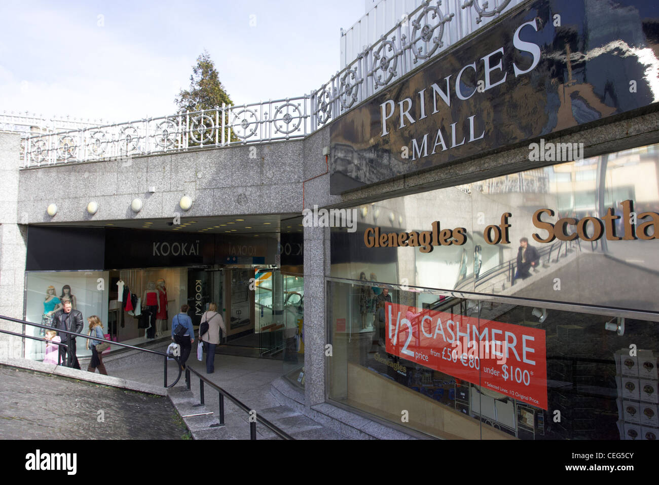 princes mall with gleneagles of scotland store edinburgh scotland Stock ...