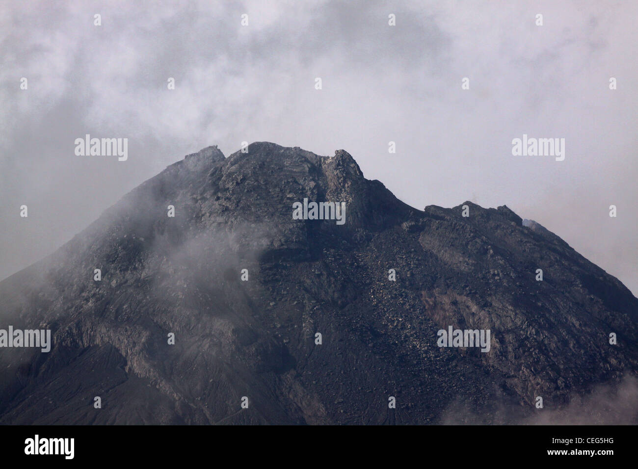 Crater of mount merapi hi-res stock photography and images - Alamy