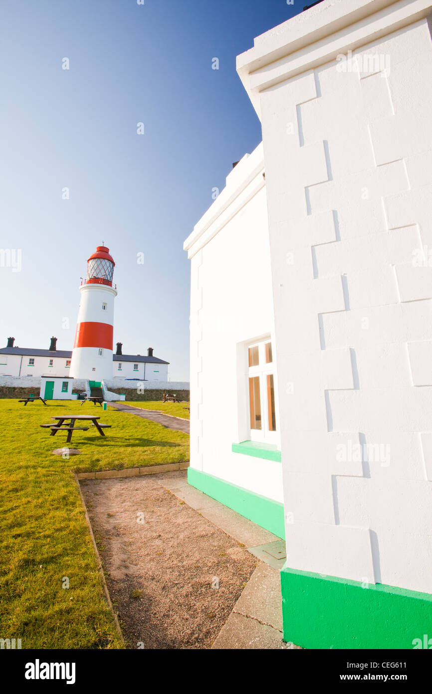 Souter lighthouse on the North East coast between Newcastle nad ...
